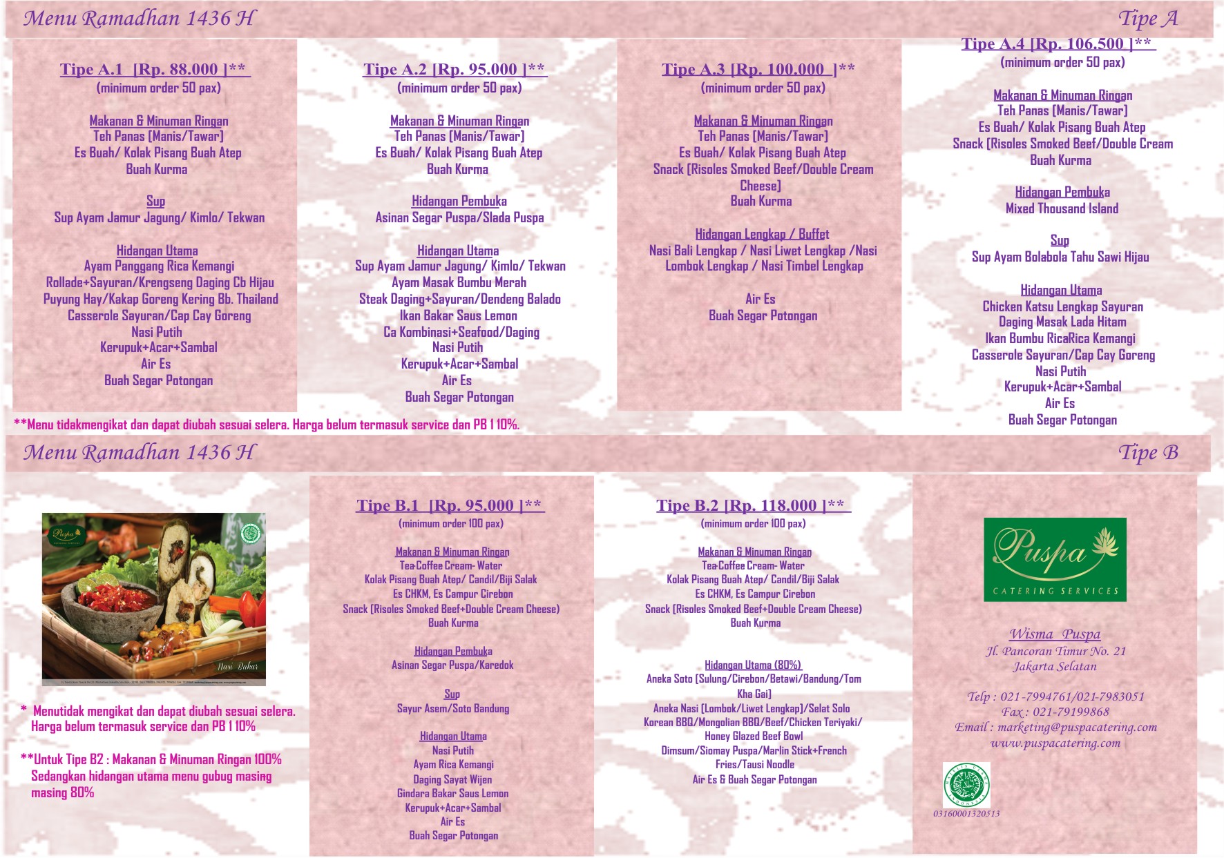 Menu Ramadhan 1436 H by Puspa Catering | PUSPA CATERING | Bridestory