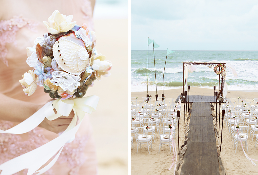 Styled Shoot: A seashell-on-the-seashore wedding inspiration ...